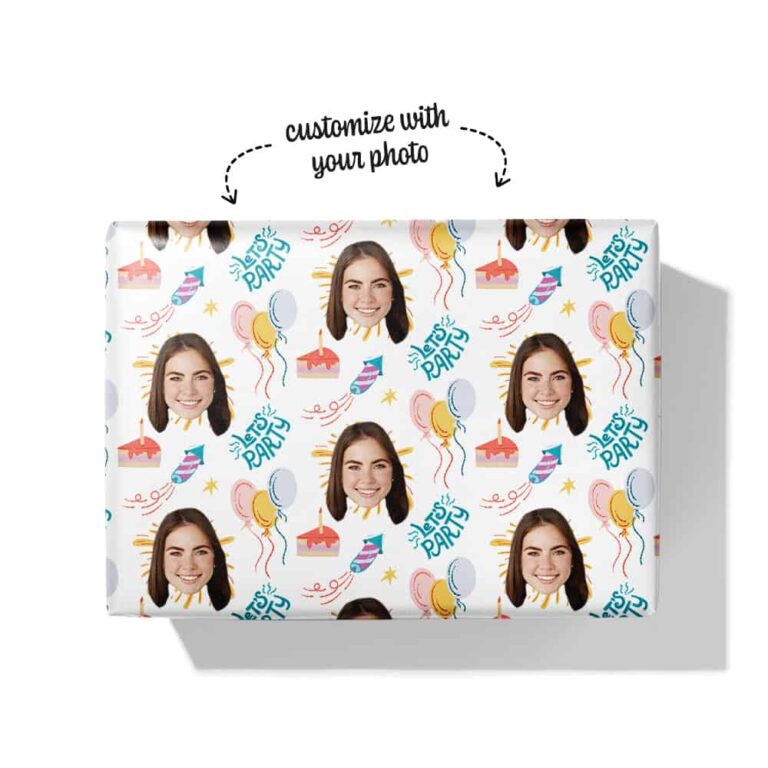 Birthday Gift Wrapping with Your Face On It
